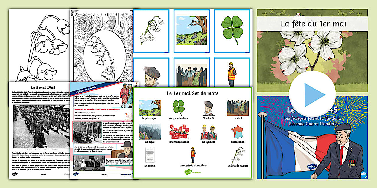 Pack des ressources pour la commémoration du 8 mai et la fête du Travail