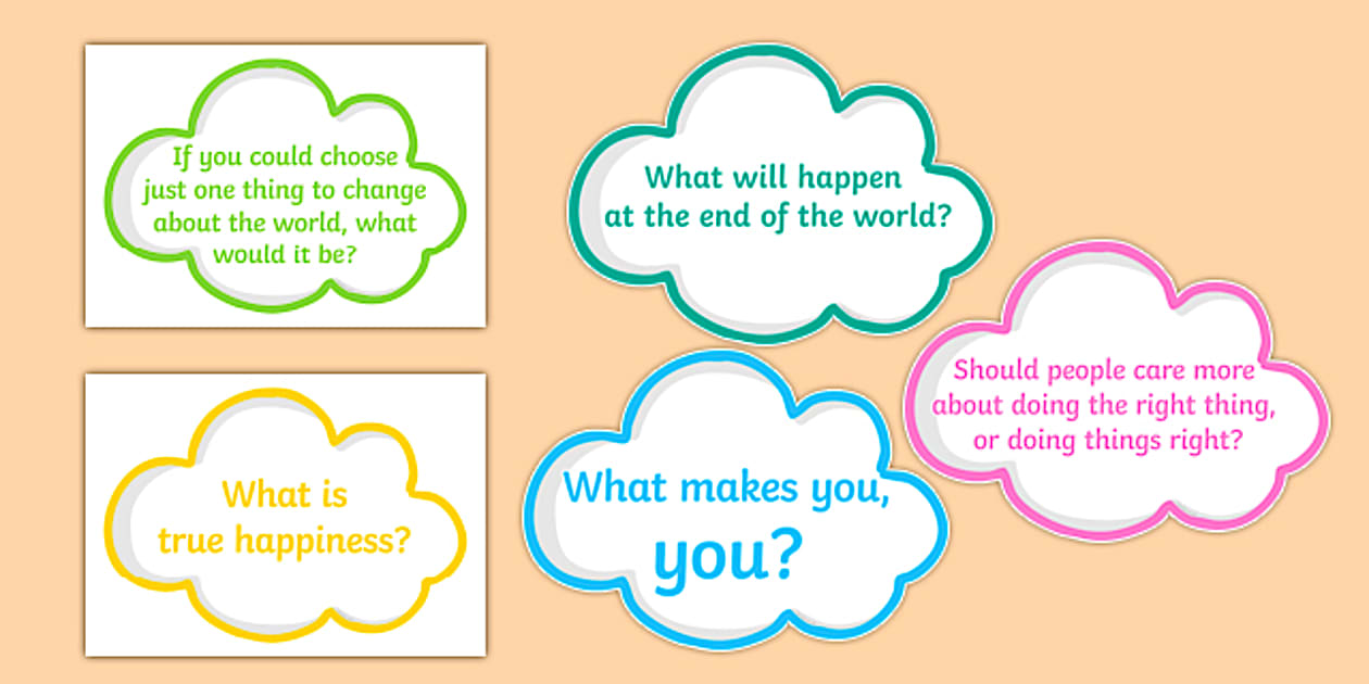Editable Philosophy Questions for Display Poster - Twinkl