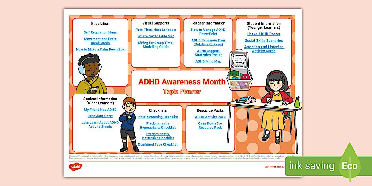 ADHD Topic Planner Australia (teacher made) - Twinkl