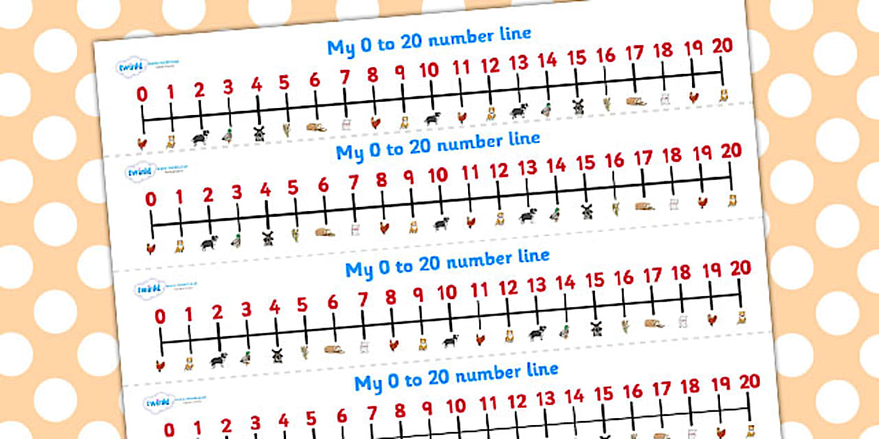The Little Red Hen Number Lines 0-20 (teacher made) - Twinkl