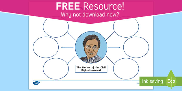 FREE! - Rosa Parks Mind Map Worksheet (teacher made)
