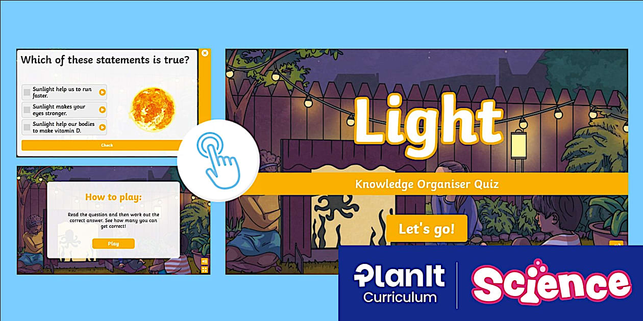 Retrieval Practice: Science: Light: Y3 Interactive KO Quiz