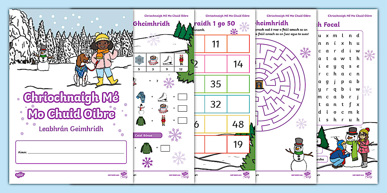 Chríochnaigh mé mo chuid oibre Leabhan- An Geimhreadh