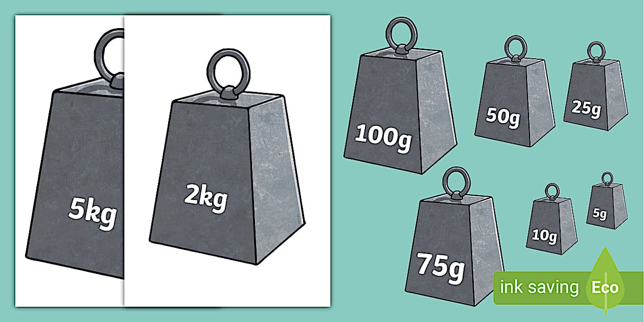 👉 Grams and Kilograms Display Cut-Outs (teacher made)