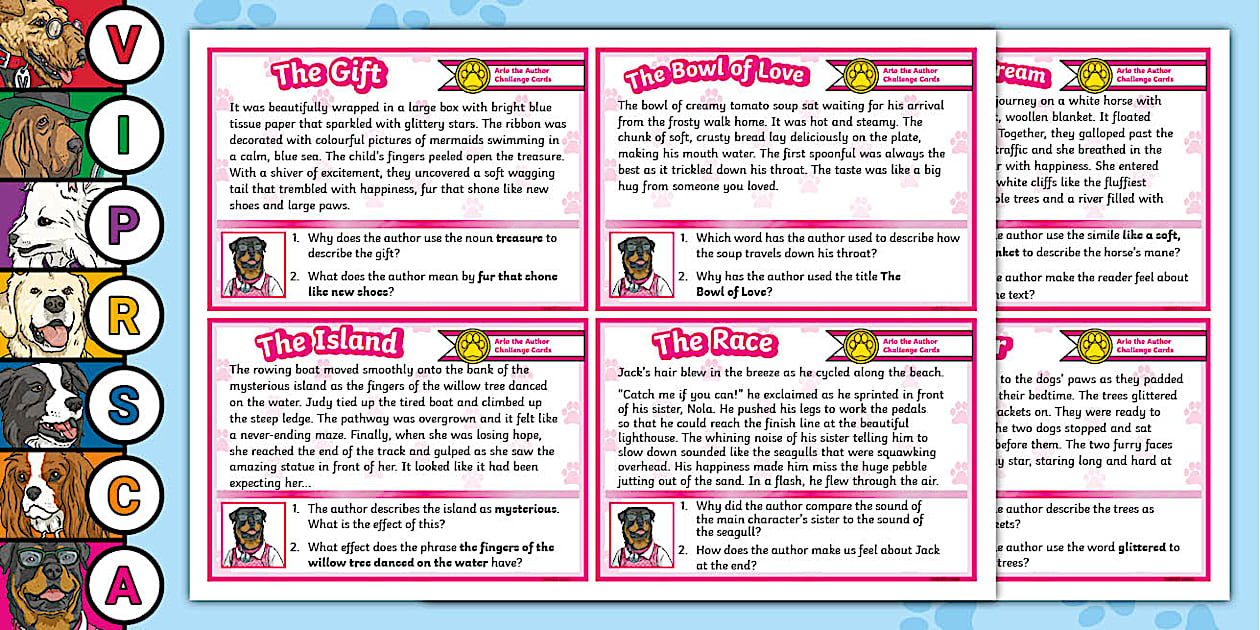 LKS2 Arlo the Author Challenge Cards (teacher made) - Twinkl