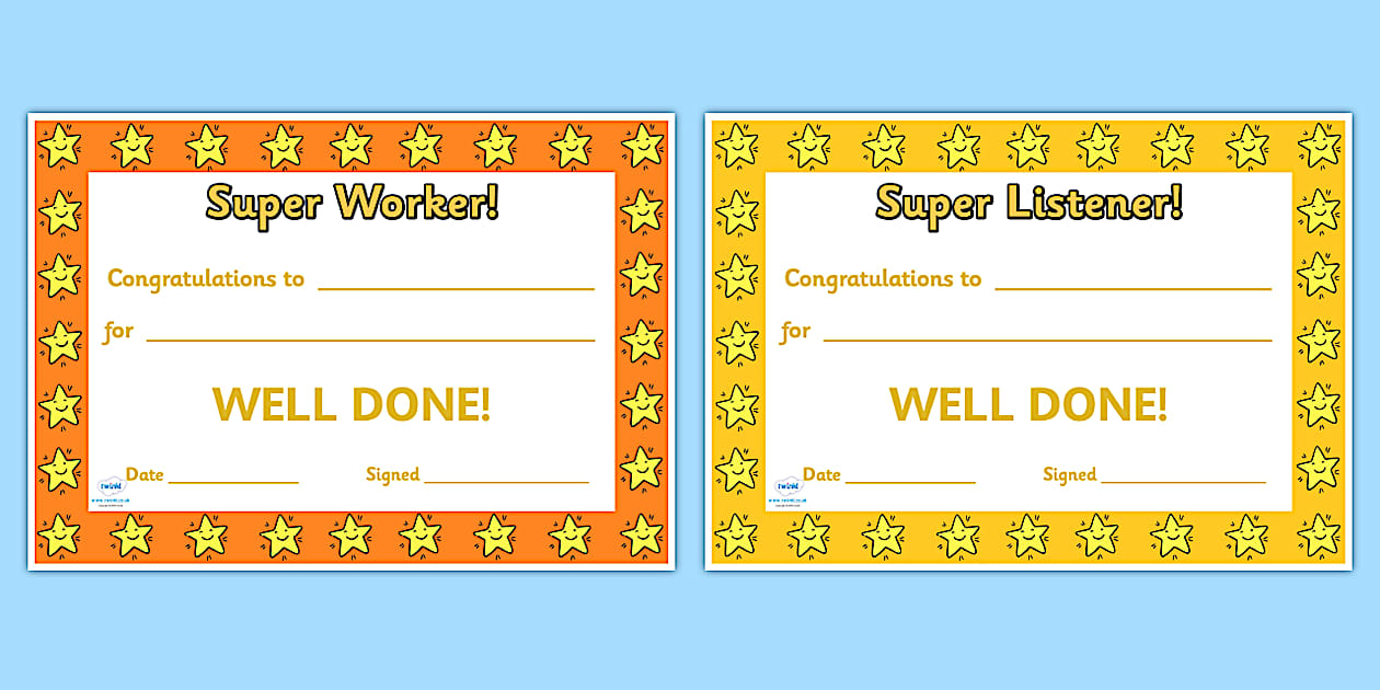 End Of Term Award Certificates (teacher made) - Twinkl