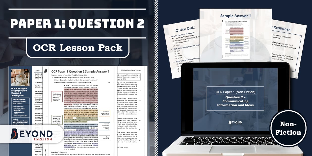 Paper 1 Question 2: Skills Lesson (Comparing Texts)