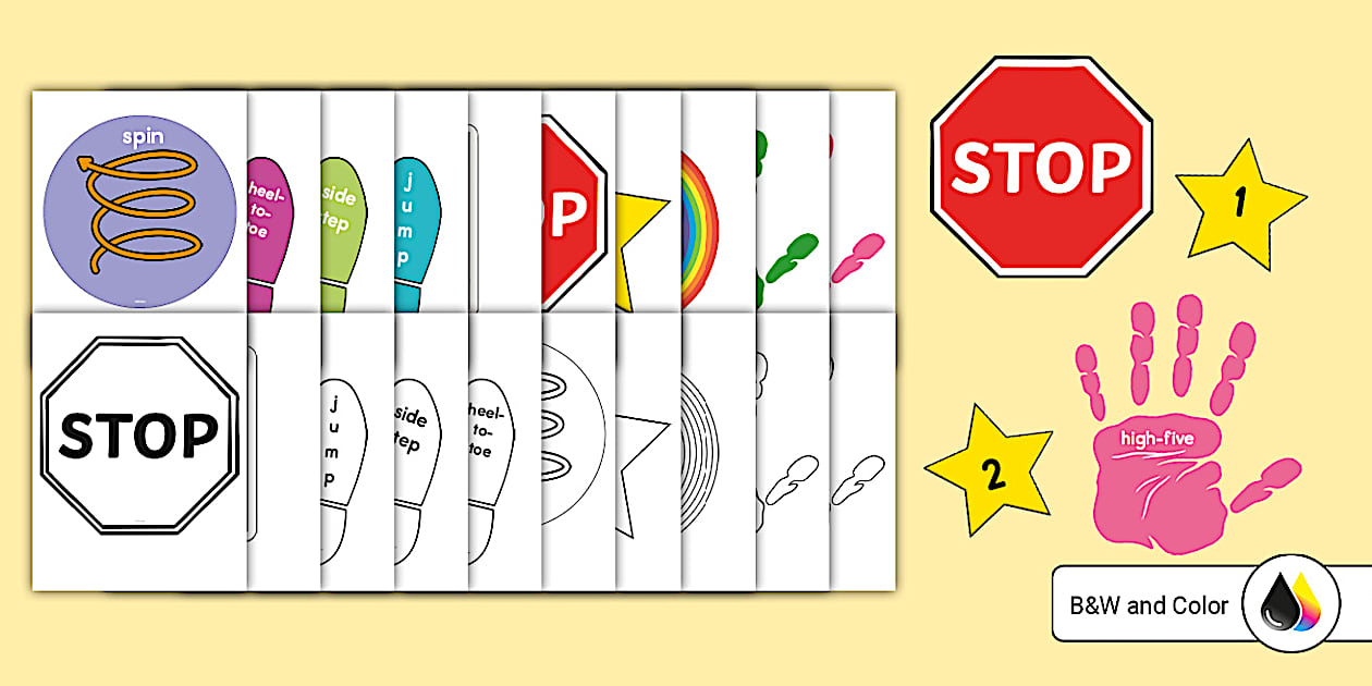 Hallway Sensory Path Cutouts (teacher made) - Twinkl
