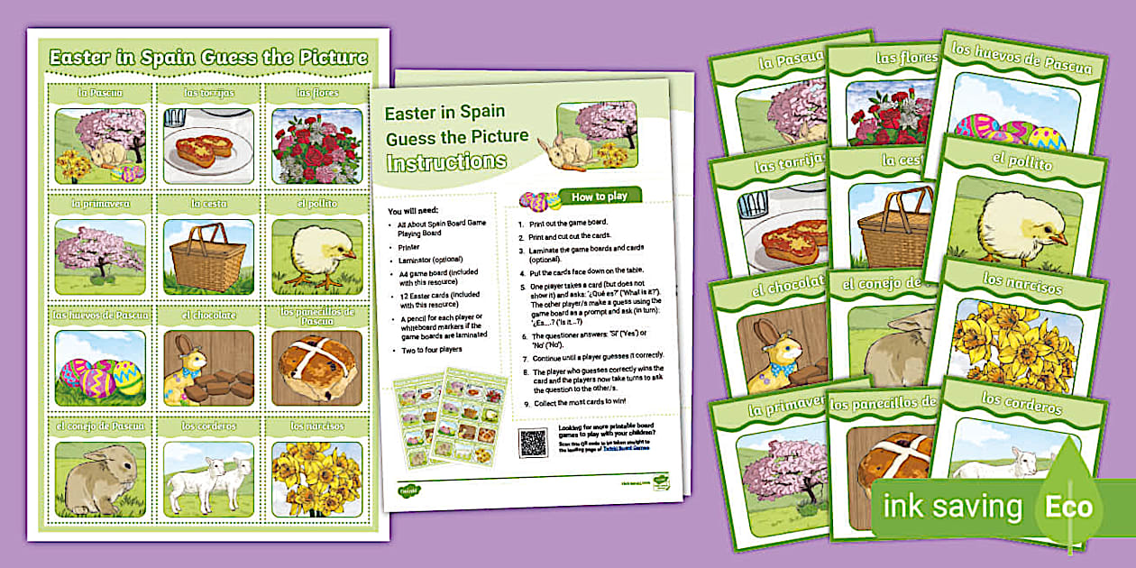 👉 Easter in Spain Board Game - KS2