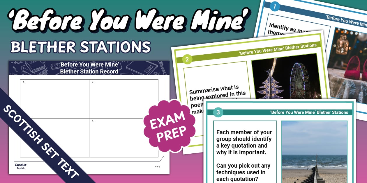 'Before You Were Mine' Blether Stations