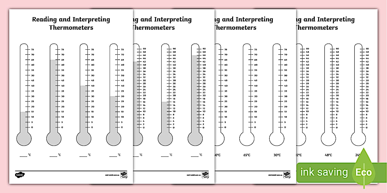 Reading and Interpreting Thermometers | Years 3-6 | Twinkl