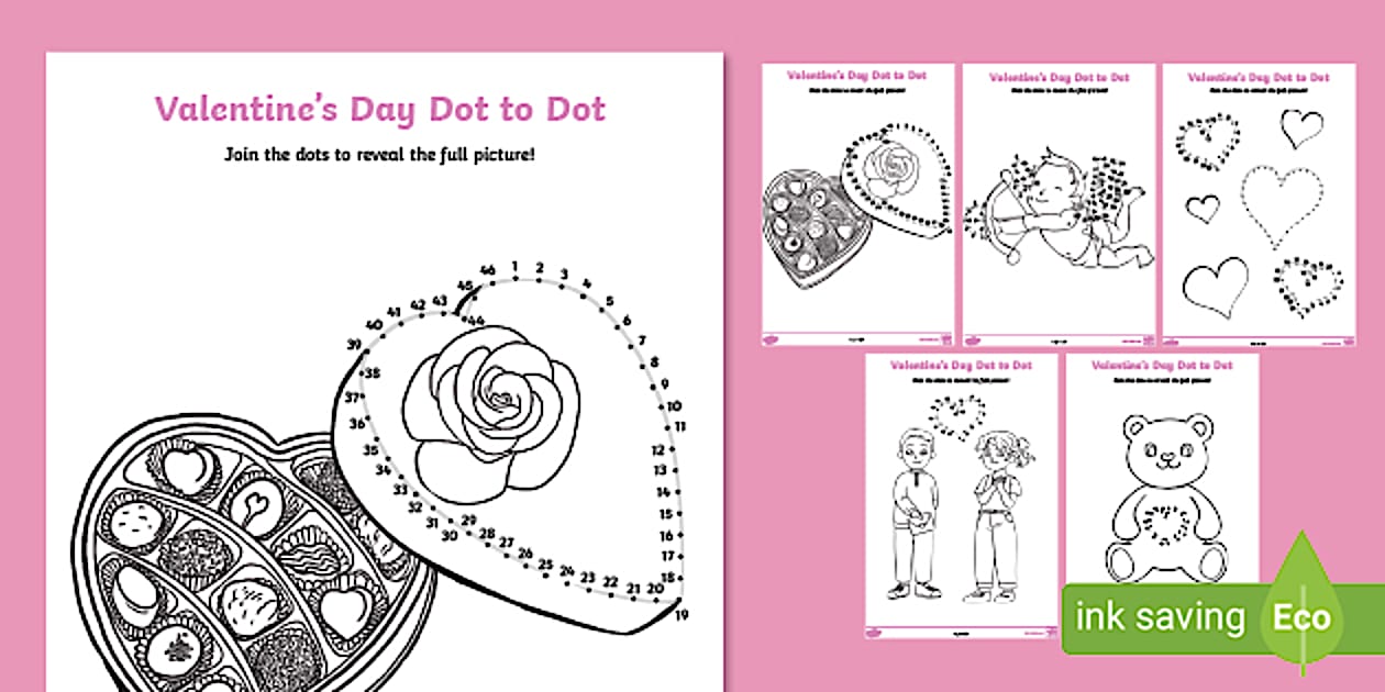 Valentine’s Day Dot to Dot - Activities - Resource