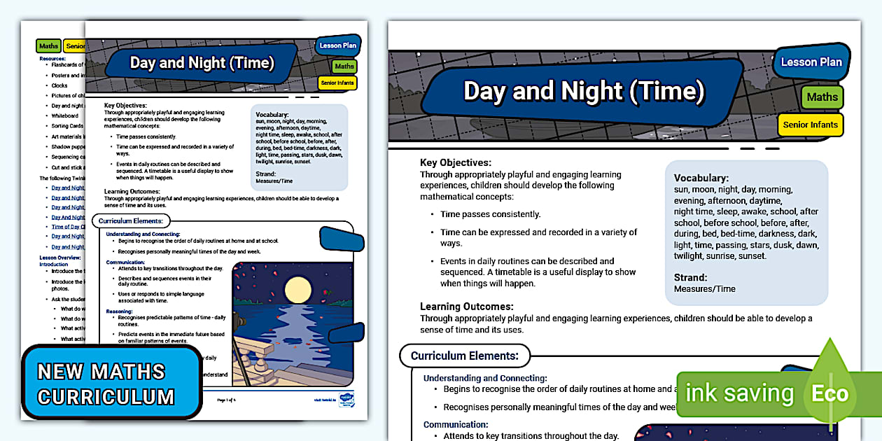 Day And Night Lesson Plan | Day And Night Resources