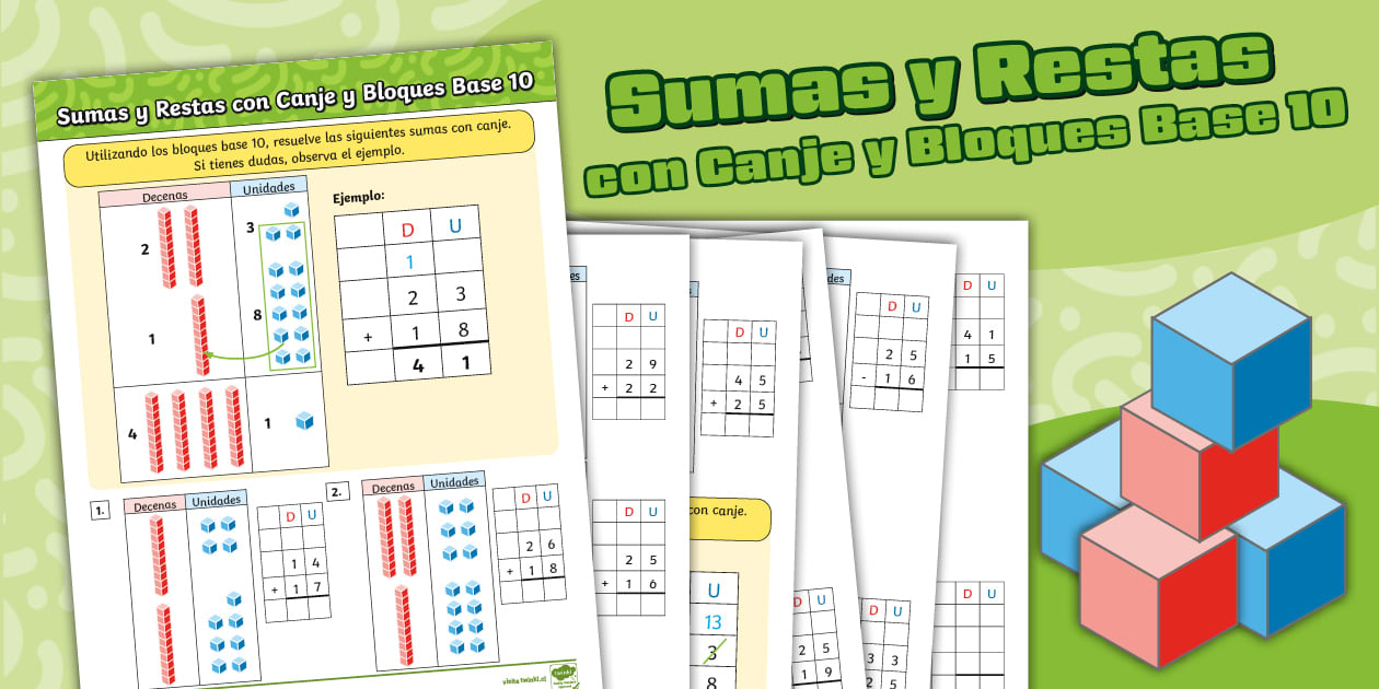 Guía de trabajo: Sumas y restas Segundo Básico para imprimir