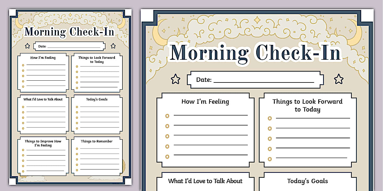 Celestial-Themed Morning Check-In Activity - Twinkl
