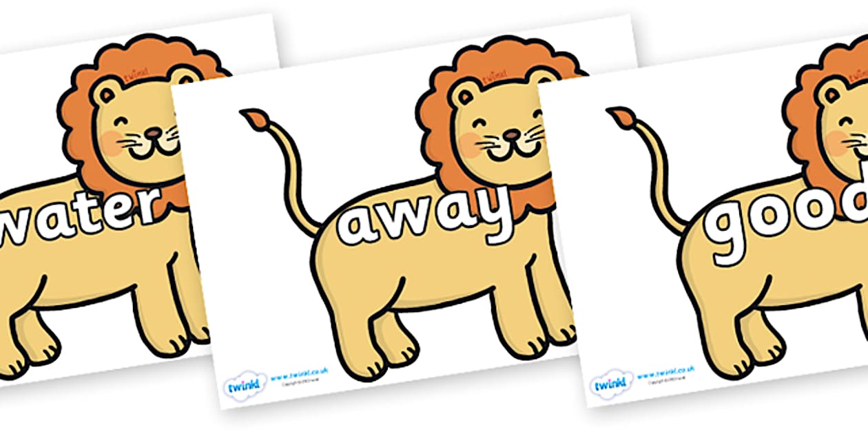Cursive Next 200 Common Words on Lions (teacher made)