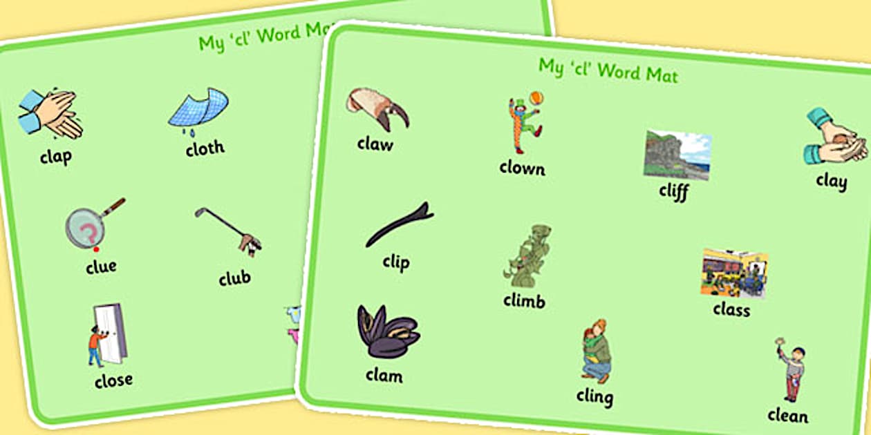 CL Word Mats (teacher made) - Twinkl