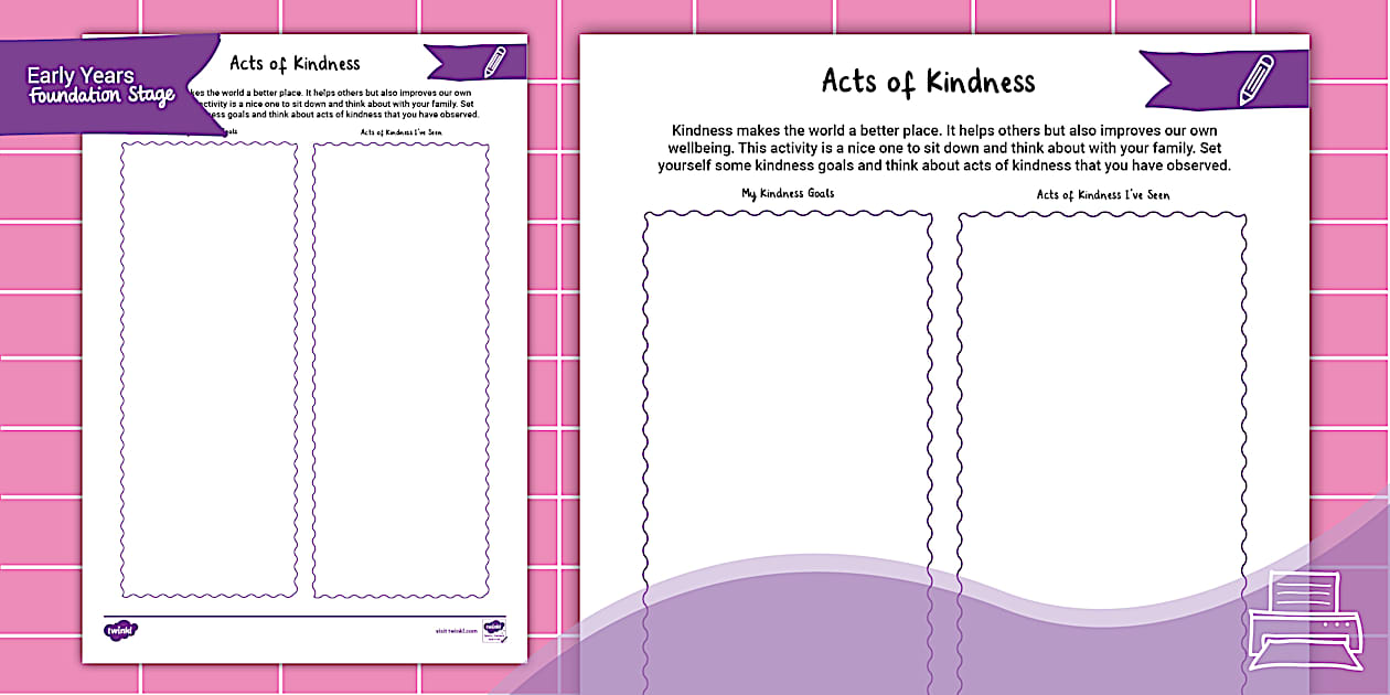 EYFS | Acts Of Kindness | Teacher Planner (teacher made)