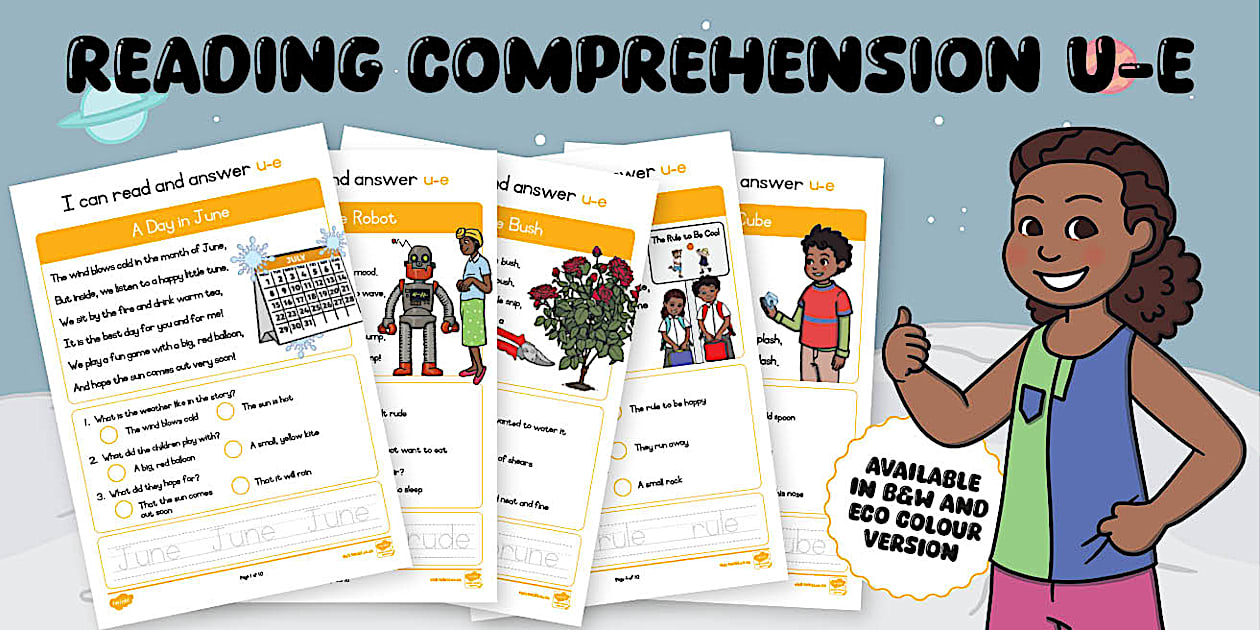 Grade 2 Phonics Term 2 - u-e Reading Comprehension (CAPS Aligned)
