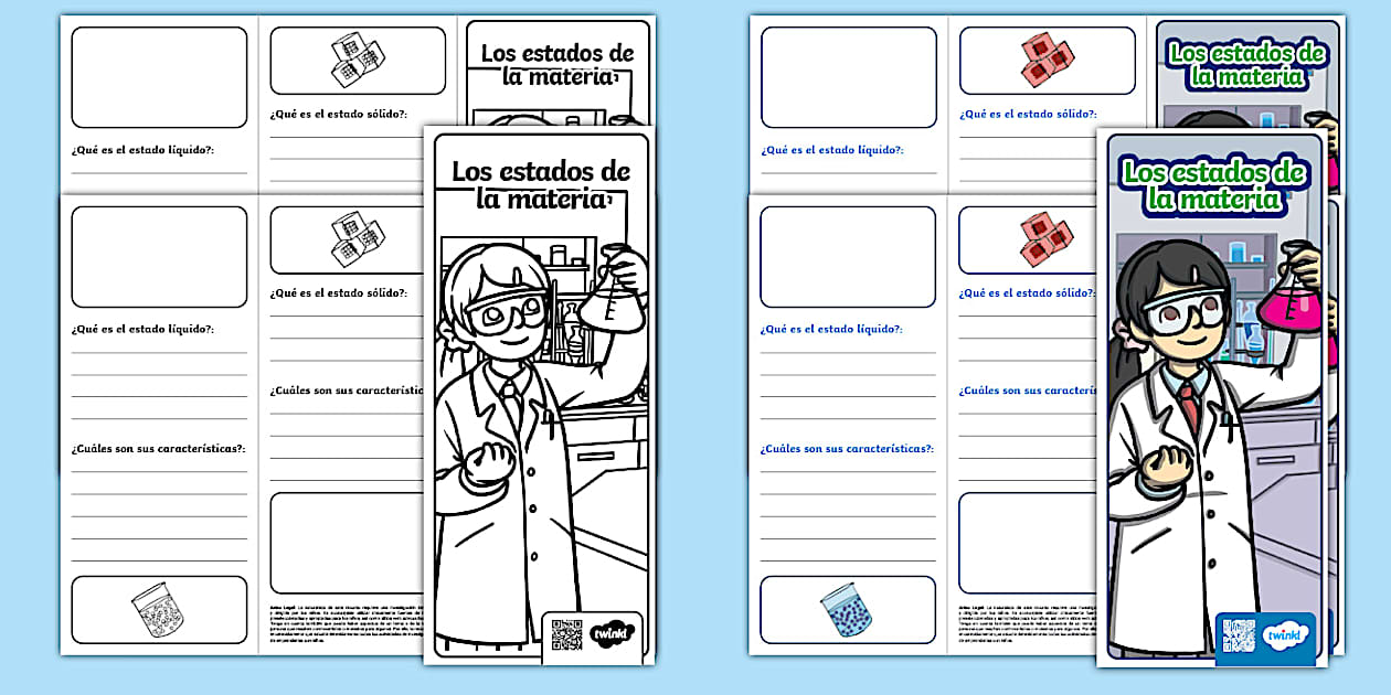 Folleto: Los estados de la materia (teacher made) - Twinkl
