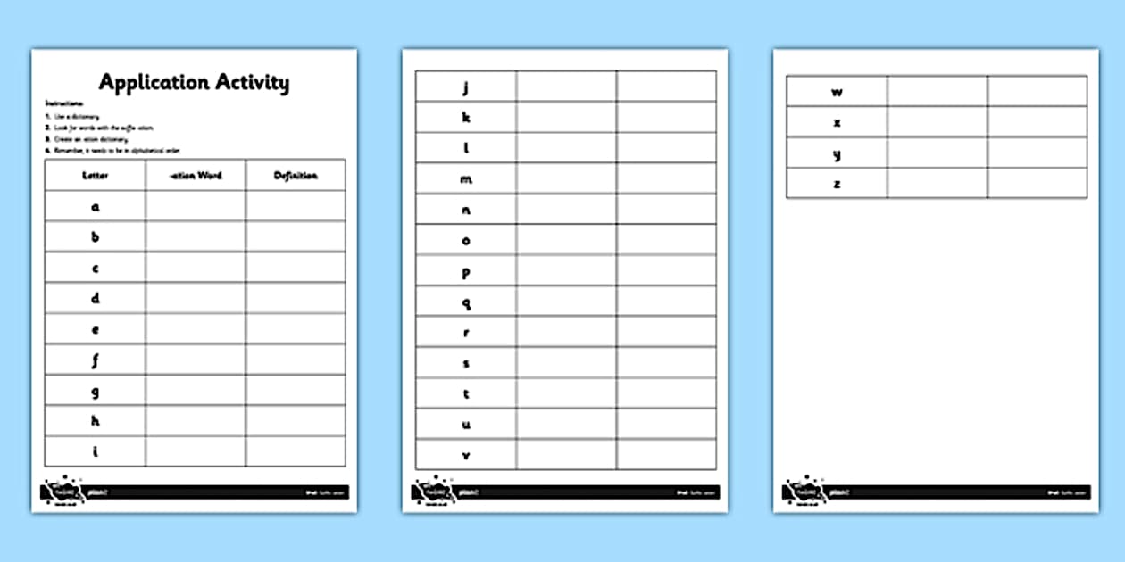 Suffix ation Application Worksheet Words Ending In Ation Suffix ation Application Worksheet Words Ending In Ation