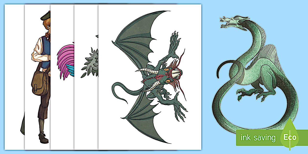 Cut-Out Display Fantasy Characters | Twinkl (teacher made)