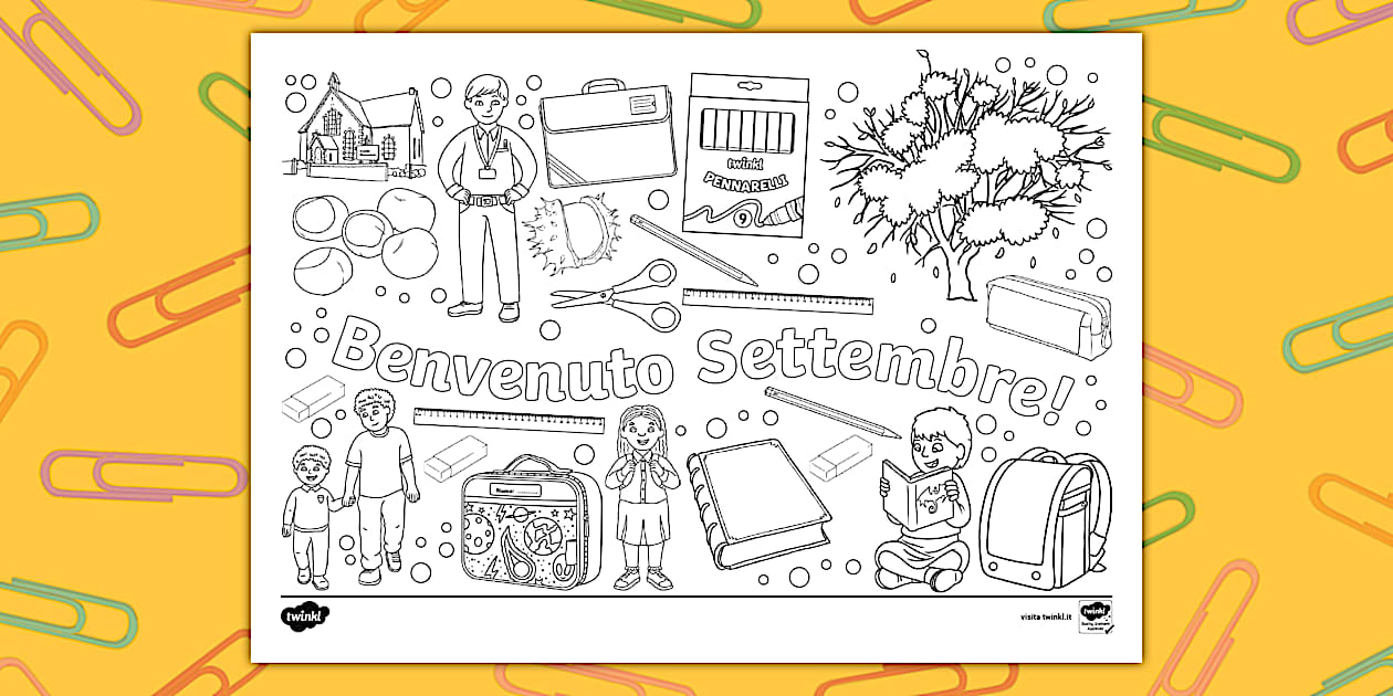 Benvenuto Settembre (Hecho por educadores) - Twinkl