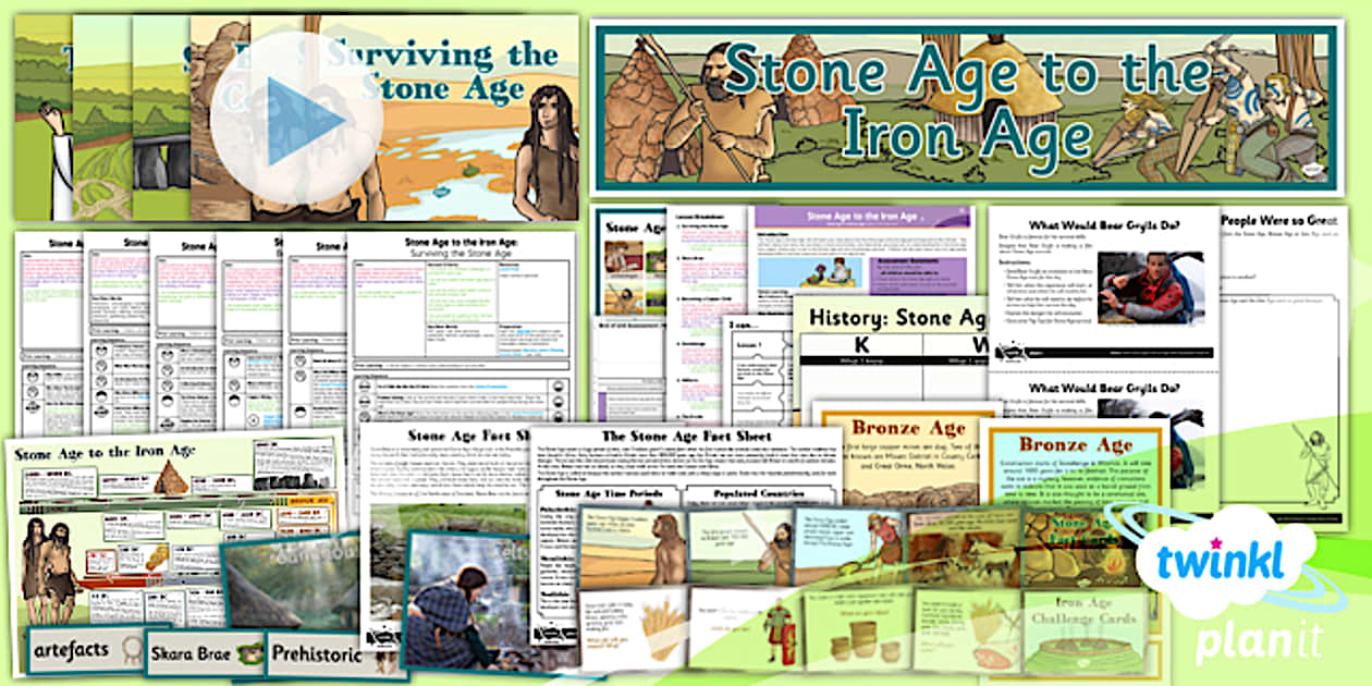 Stone Age to Iron Age Unit Pack - Year 5 & 6 History