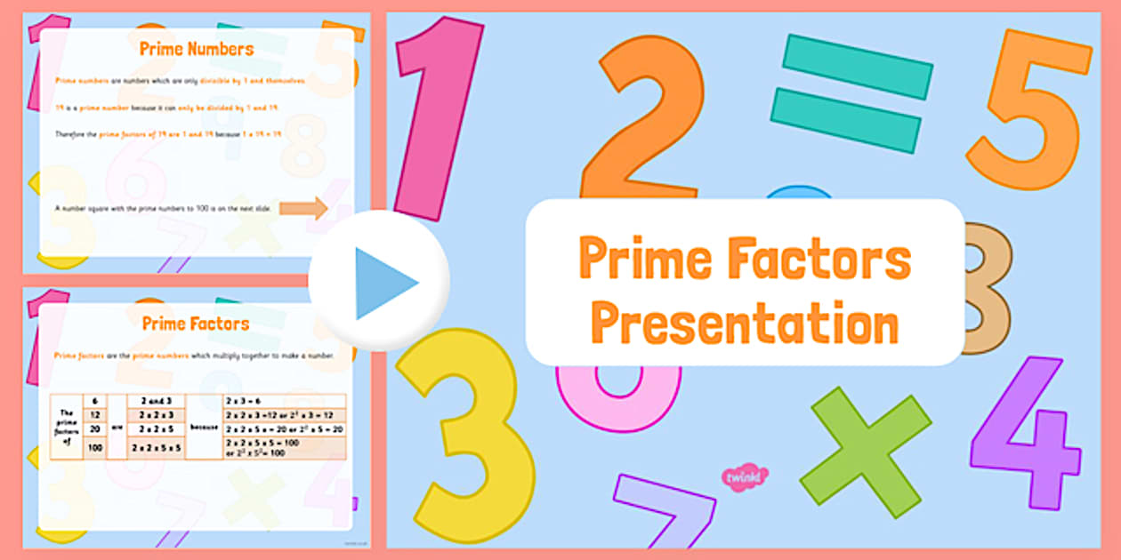 Prime Factors PowerPoint (teacher made) - Twinkl