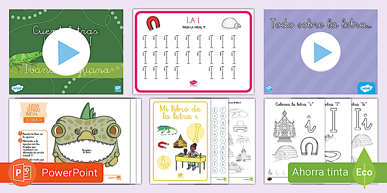 Pack cuentoletras: La letra I (creat de profesori) - Twinkl