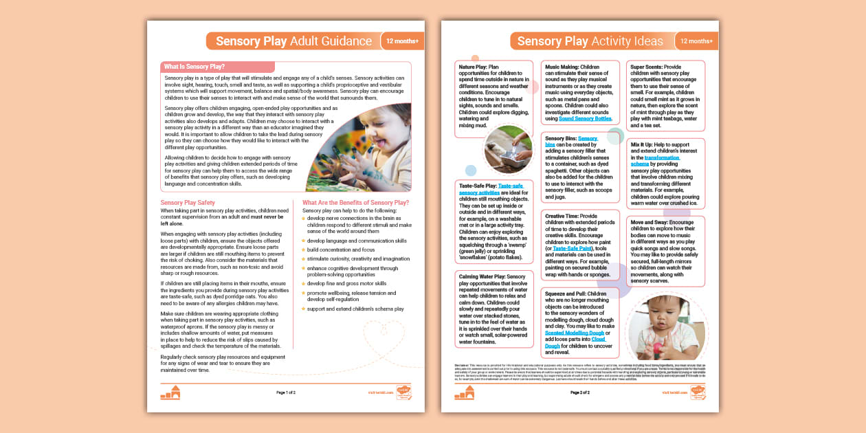 Toddler Room Activities: Sensory Play Guidance and Ideas