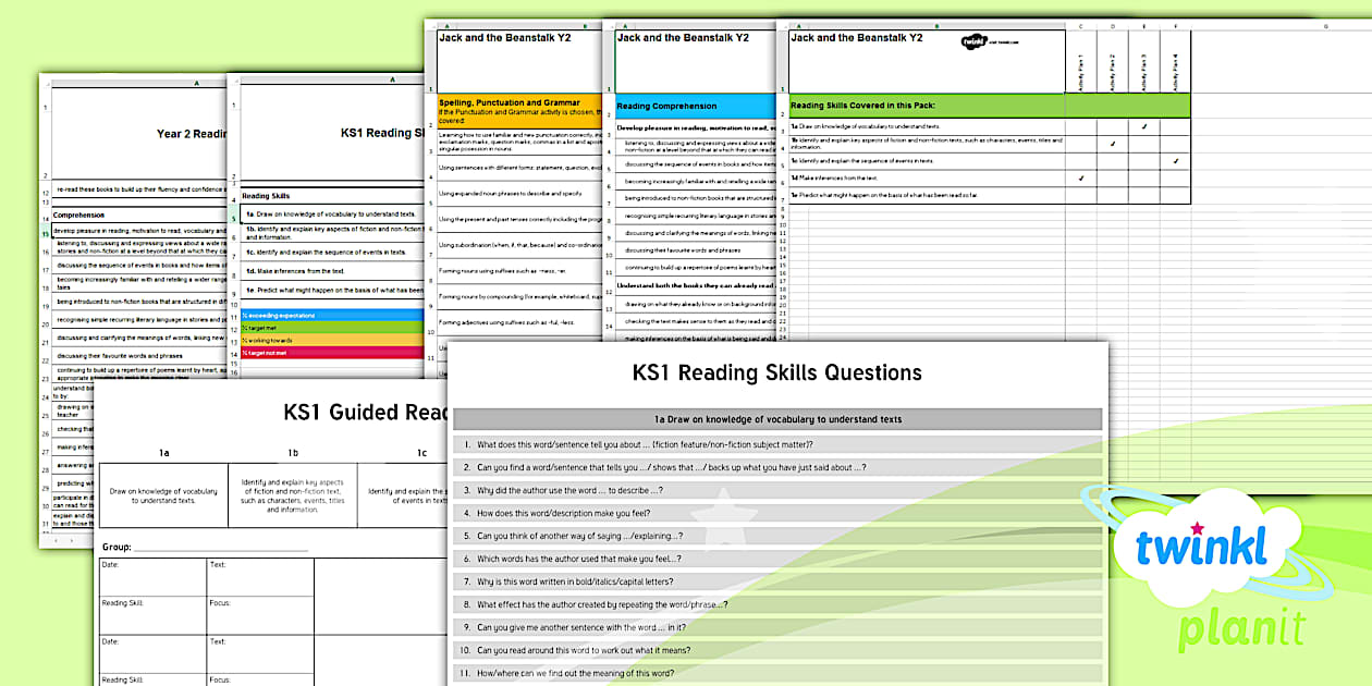 Jack and the Beanstalk Assessment Pack Y2 (teacher made)