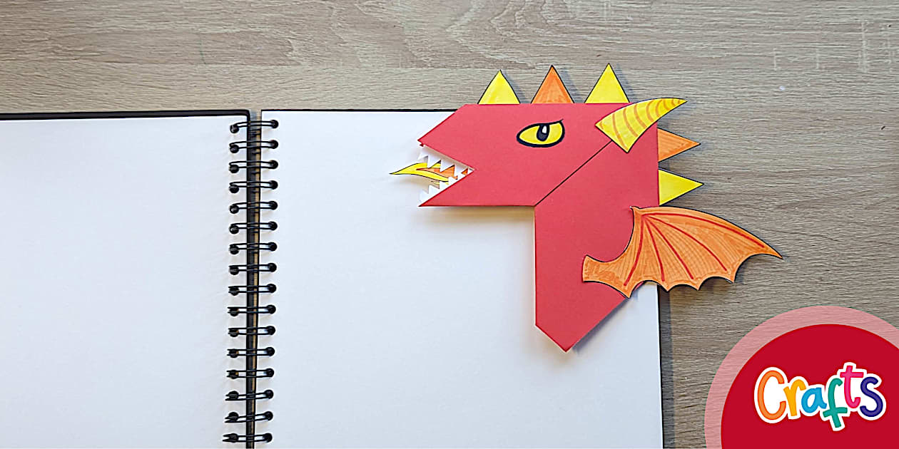 Origami Dragon Bookmark | Lunar New Year - Twinkl Crafts