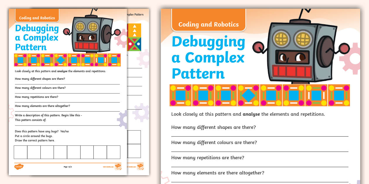 Robotics and Coding Grade 2 Debugging a Complex Pattern