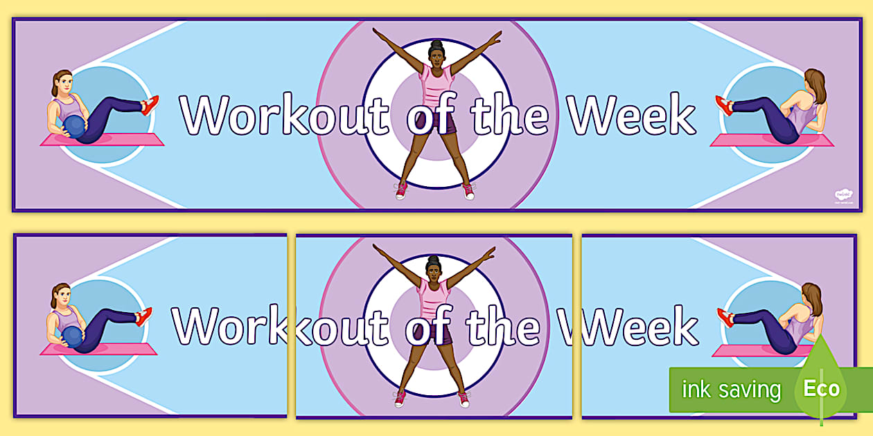 Workout of the Week Display Banner (Hecho por educadores)
