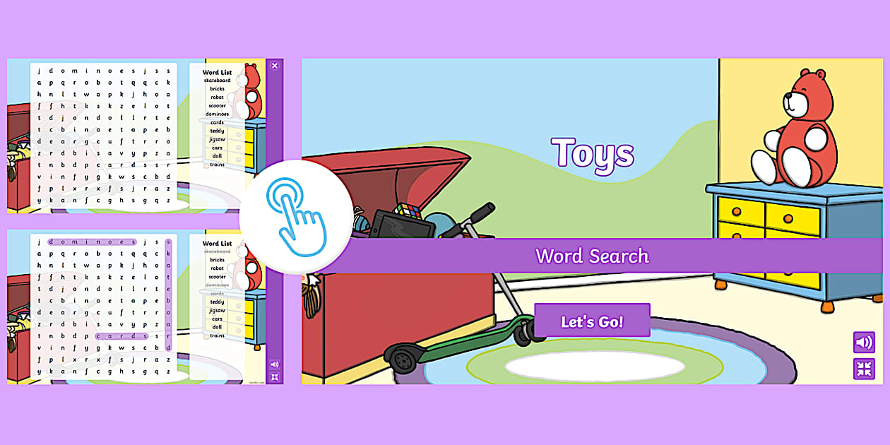 Interactive Toys Word Search | Primary Resources - Twinkl