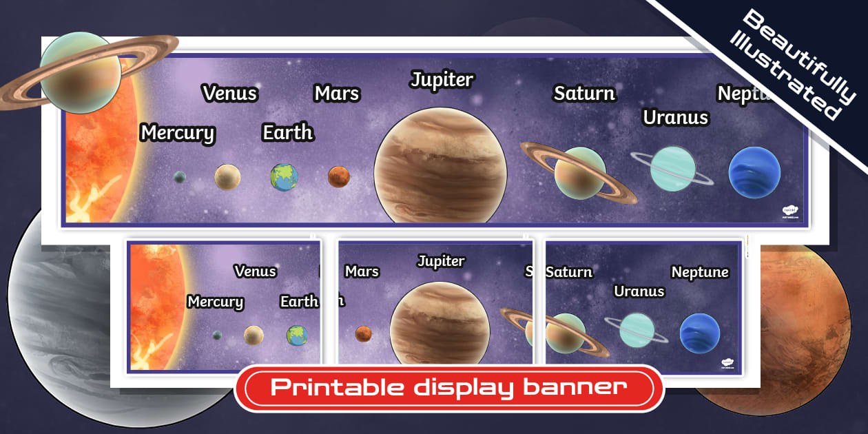 Order of the Solar System - Twinkl