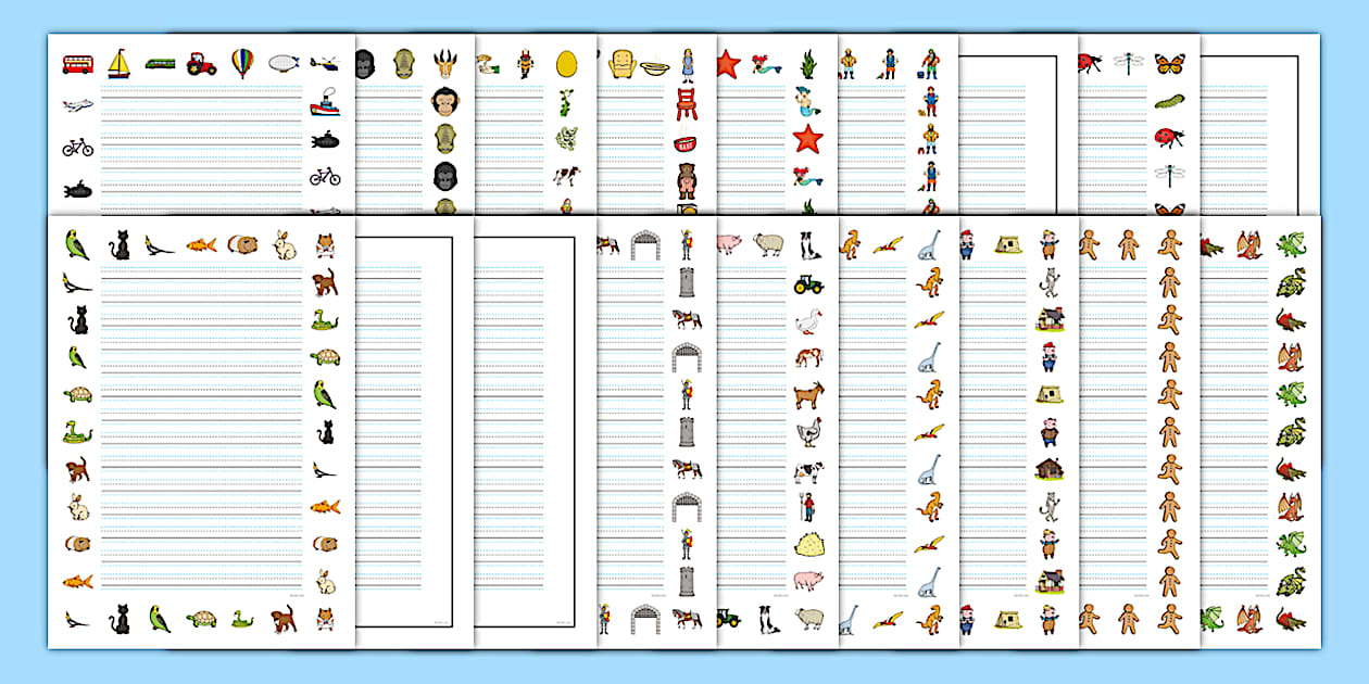 Twinkl Handwriting: EYFS/KS1 Handwriting Page Border Pack