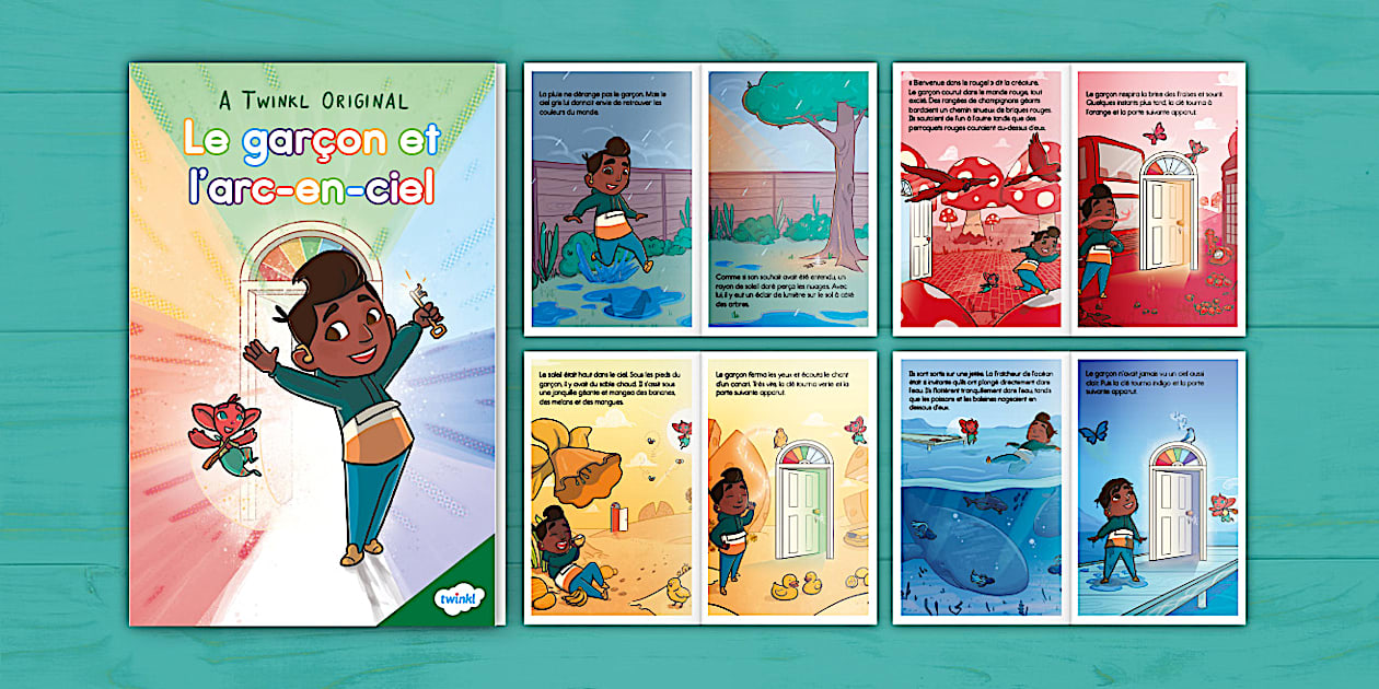 The Boy and the Rainbow eBook French (teacher made) - Twinkl