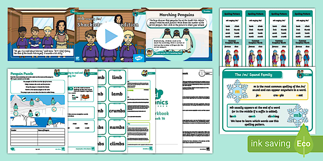 Level 6 Week 16 Lesson 1 - ‘mb’ saying /m/ - Twinkl