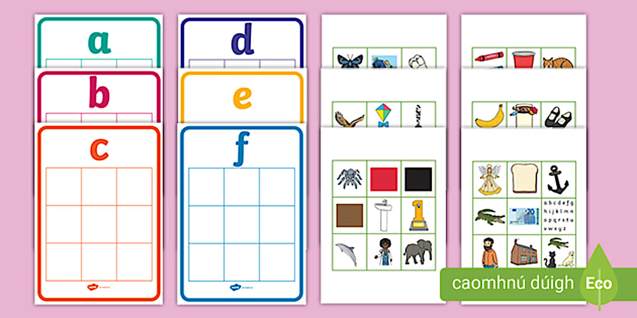 Gaeilge Phonics Sorting Cards | Twinkl