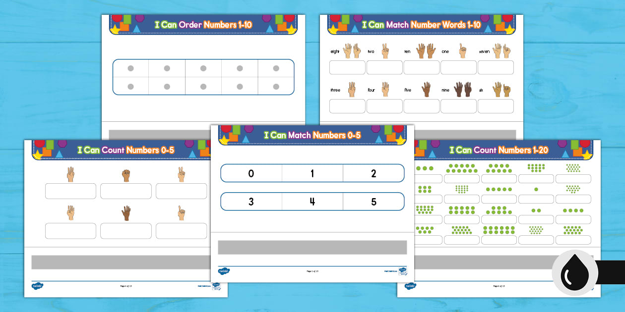 Counting, Ordering and Matching Numbers to 20 Adapted Work Activities