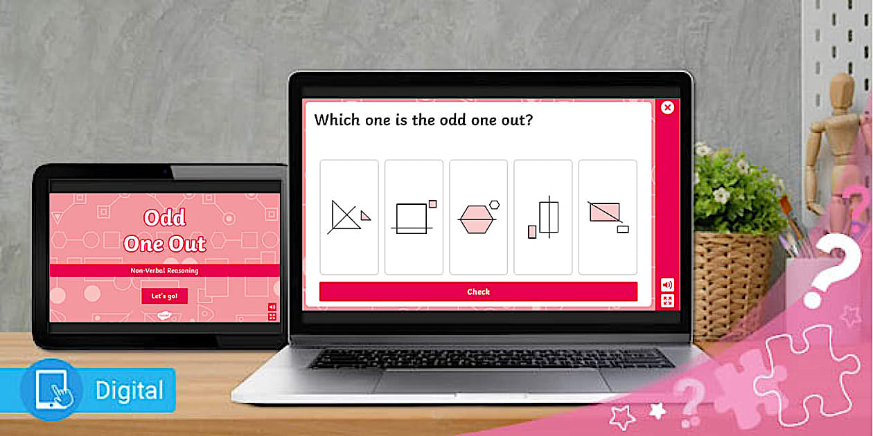 Odd One Out - Non-Verbal Reasoning (teacher made) - Twinkl