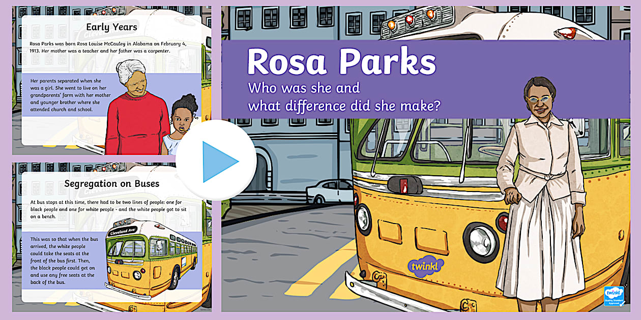 Rosa Parks PowerPoint | Teaching Resources | Twinkl USA