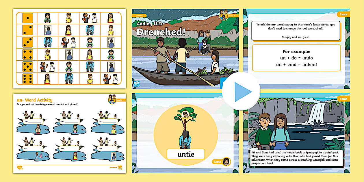 Adding un- Level 5 Week 30 Lesson 3 Twinkl Phonics - KS1