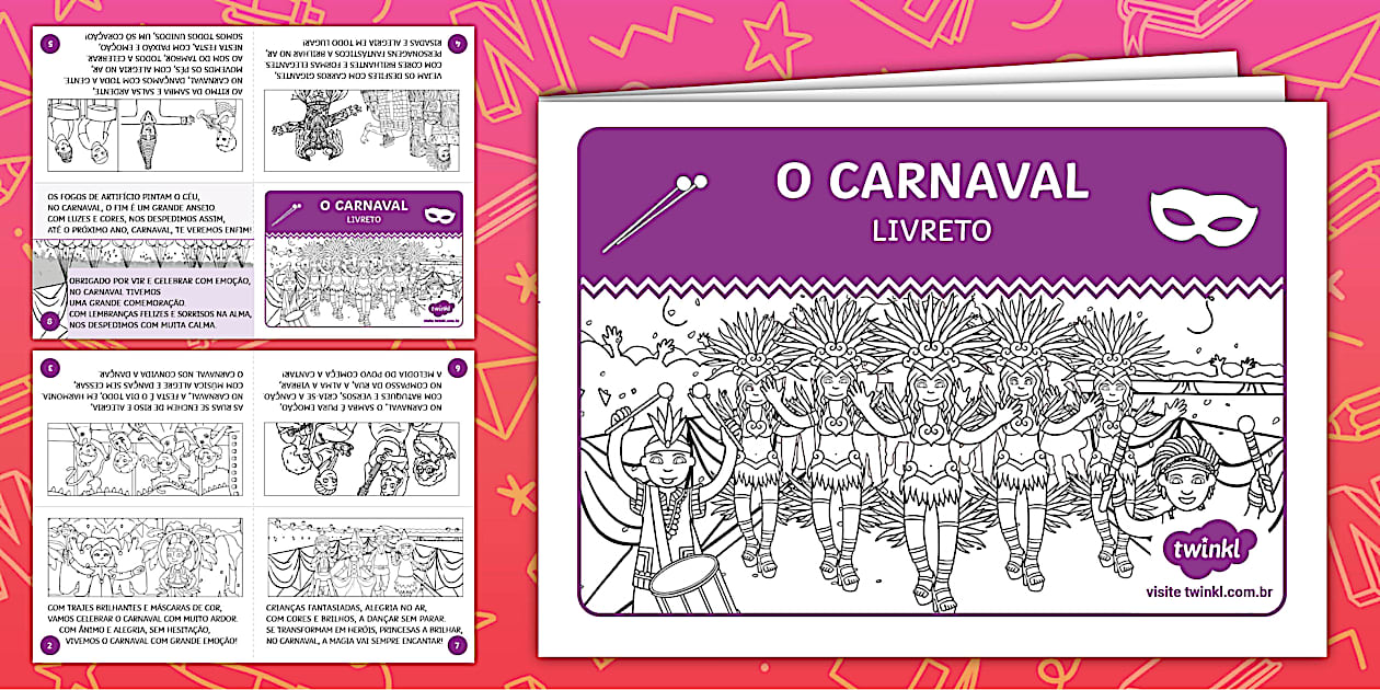 Livreto de Carnaval para Ensino Fundamental (teacher made)