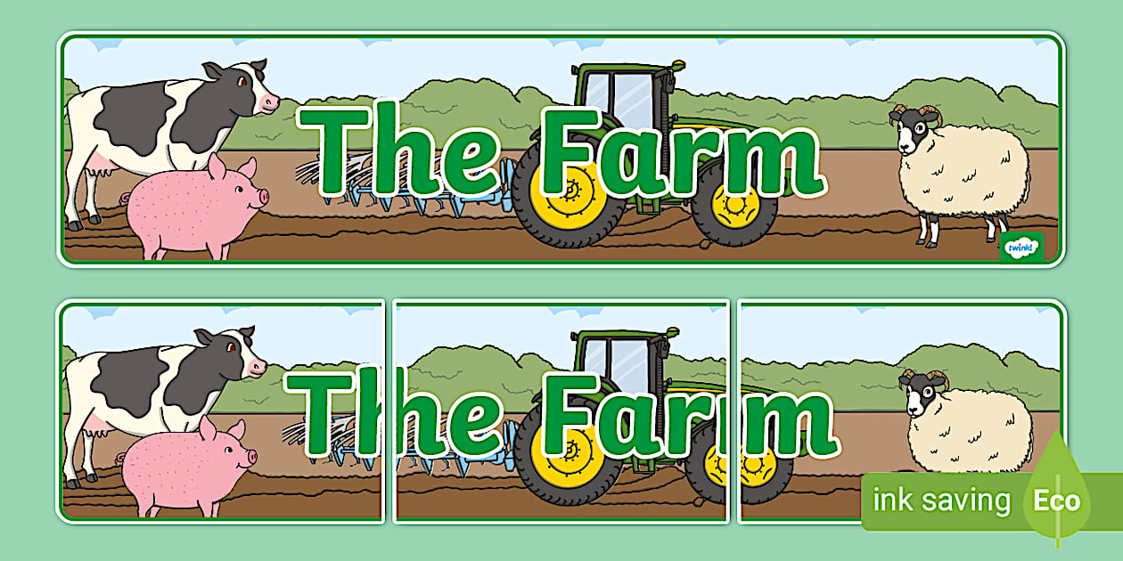 Farm Display Banner (teacher made) - Twinkl