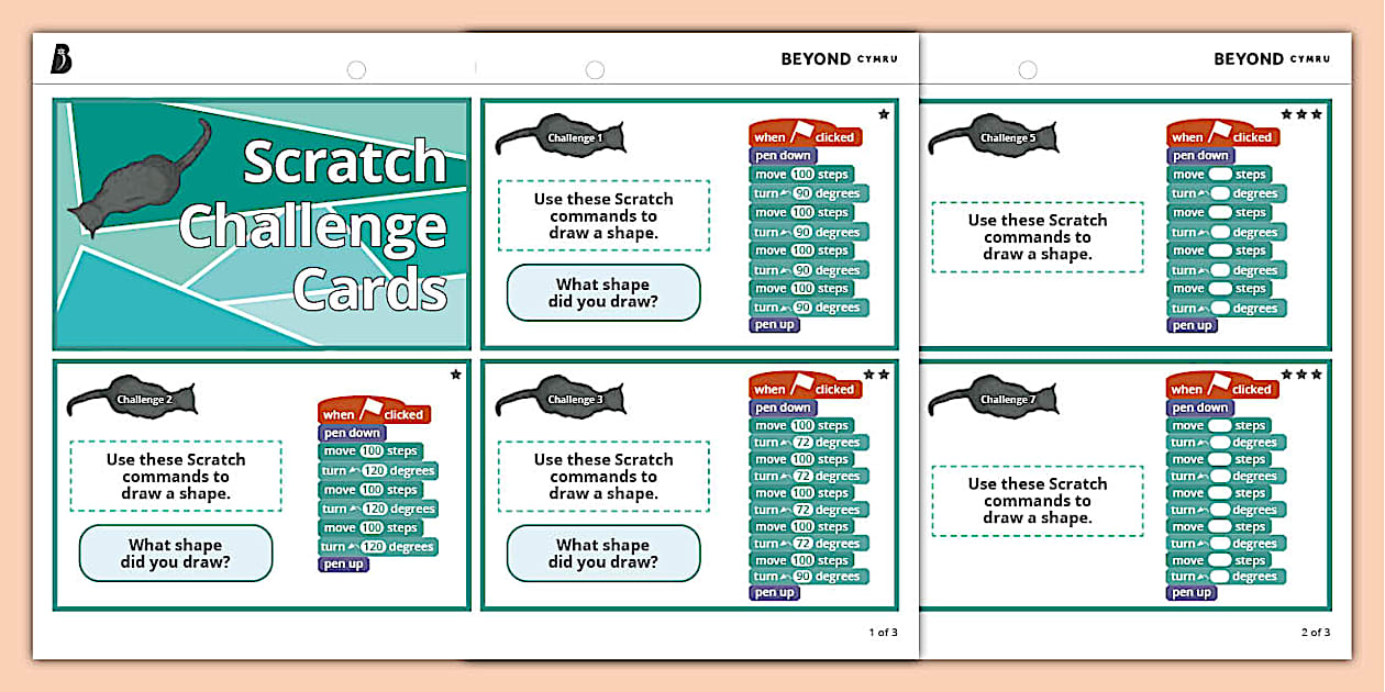 Scratch Challenge Cards (teacher made) - Twinkl