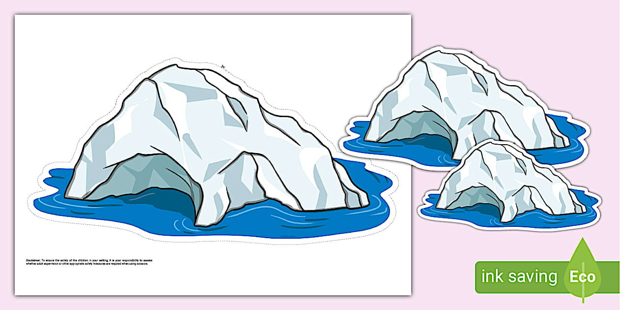 Iceberg Display Cut-Out (teacher made) - Twinkl