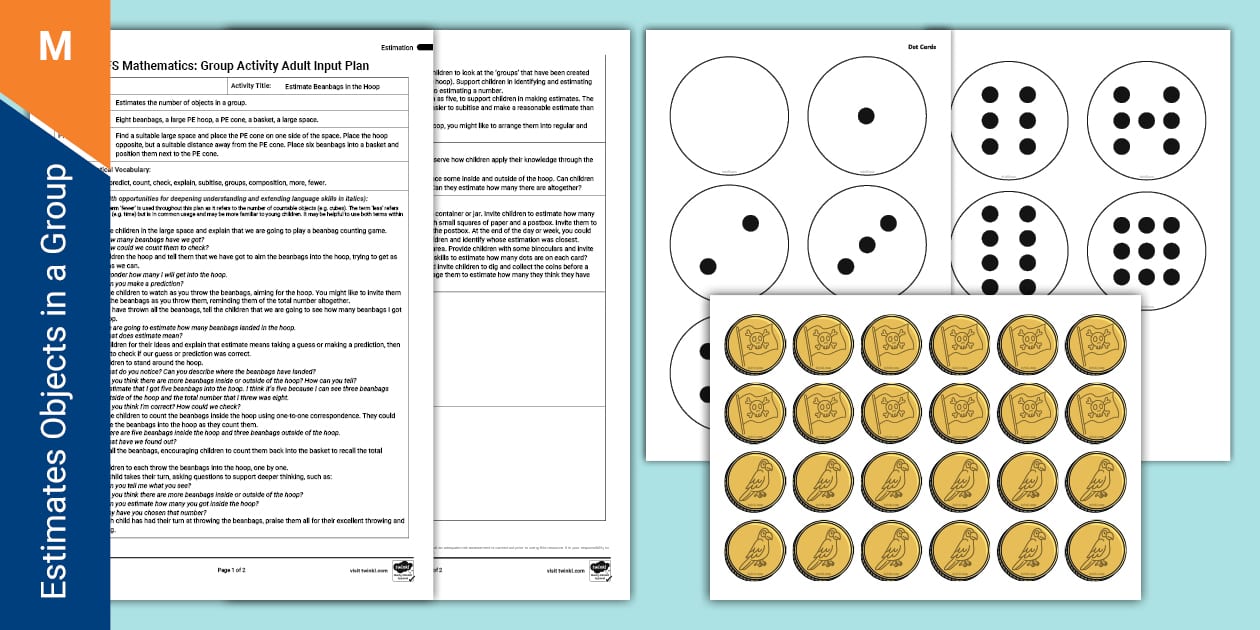 EYFS Maths: Beanbags in the Hoop Group Activity - Twinkl